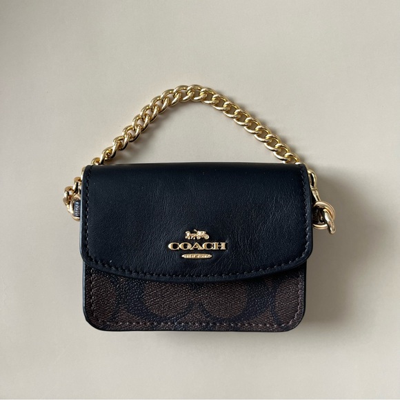 Coach | Bags | Coach Card Case In Signature Canvas | Poshmark